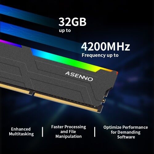 ASENNO RH42 DDR4 Memory Heat Sink with RGB Series